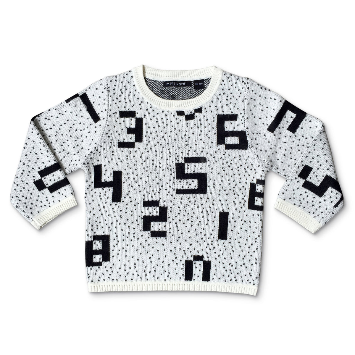 Numbers Sweater – mini kardi
